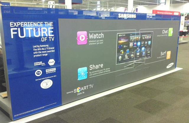 Samsung Electronics Visual Display In-Store Display - Graphis Portfolio