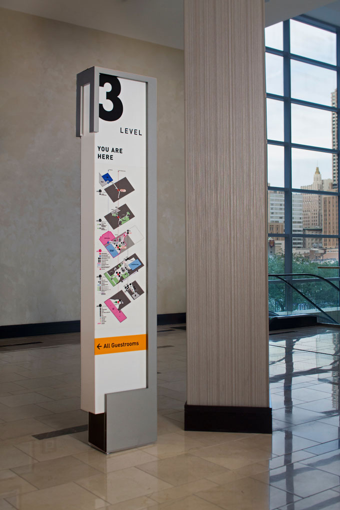 Hyatt Regency Hotel, New Orleans Wayfinding System - Graphis Portfolio