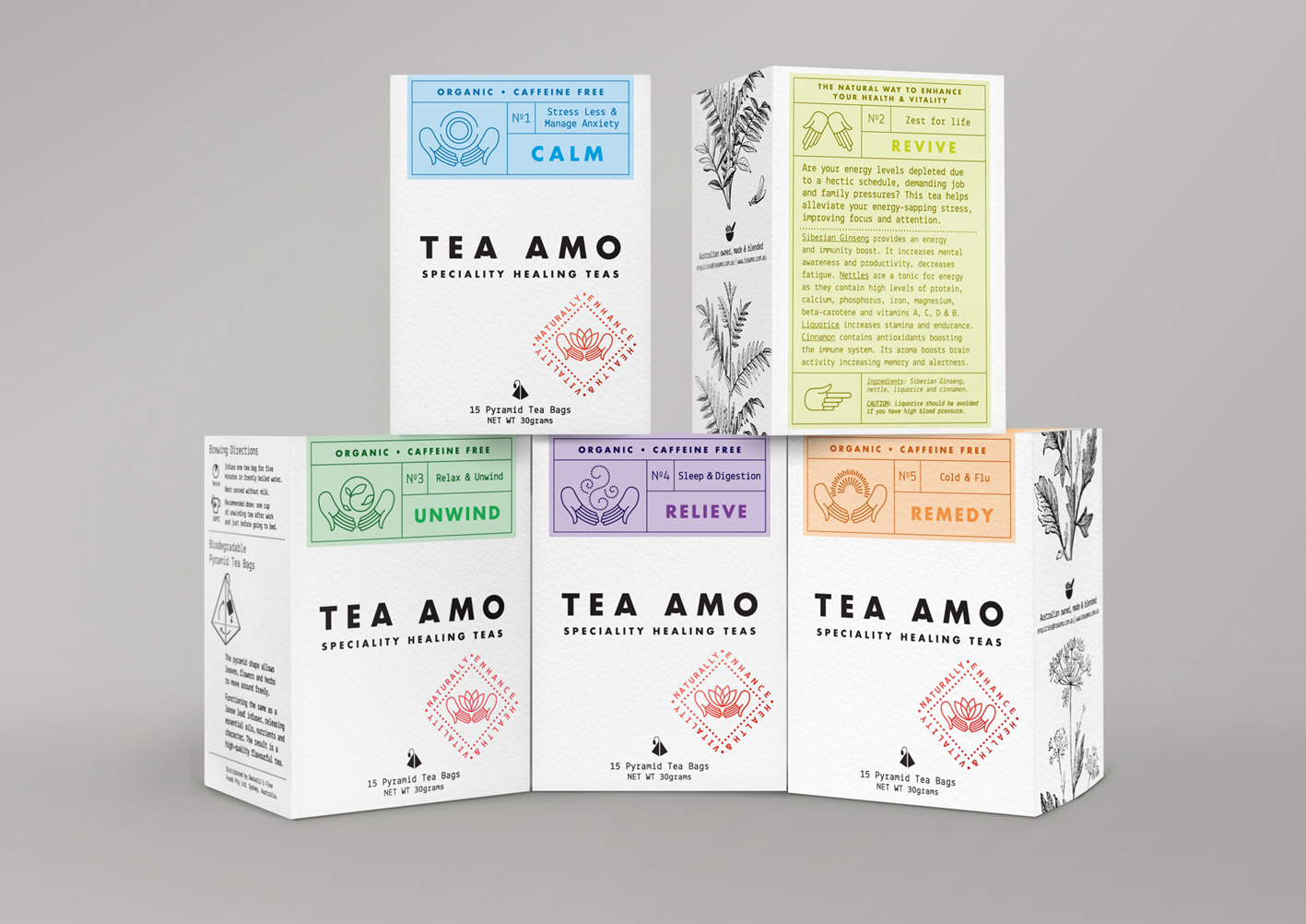 Tea Amo - Speciality Healing Teas - Graphis Portfolio