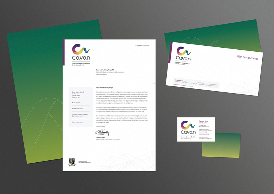 Cavan County Council Rebranding - Graphis Portfolio