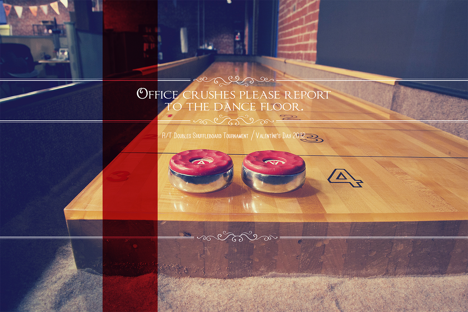 Valentine's Day Shuffleboard Tournament Posters - Graphis Portfolio